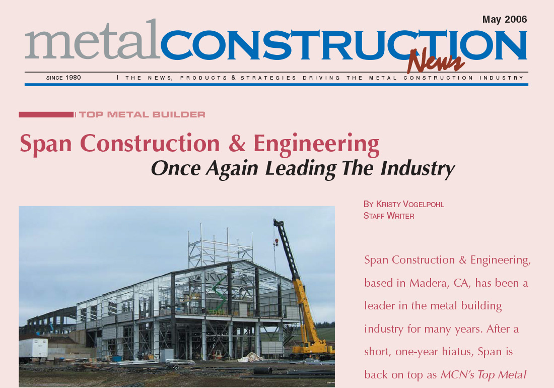 2006 SPAN Once Again Leading the Industry - Span Development